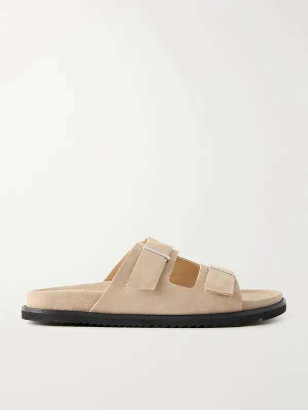 Mr P. Suede Slides - Brown
