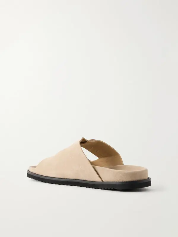 Mr P. Suede Slides - Brown