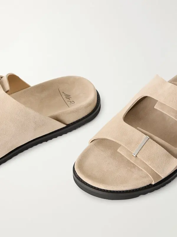 Mr P. Suede Slides - Brown