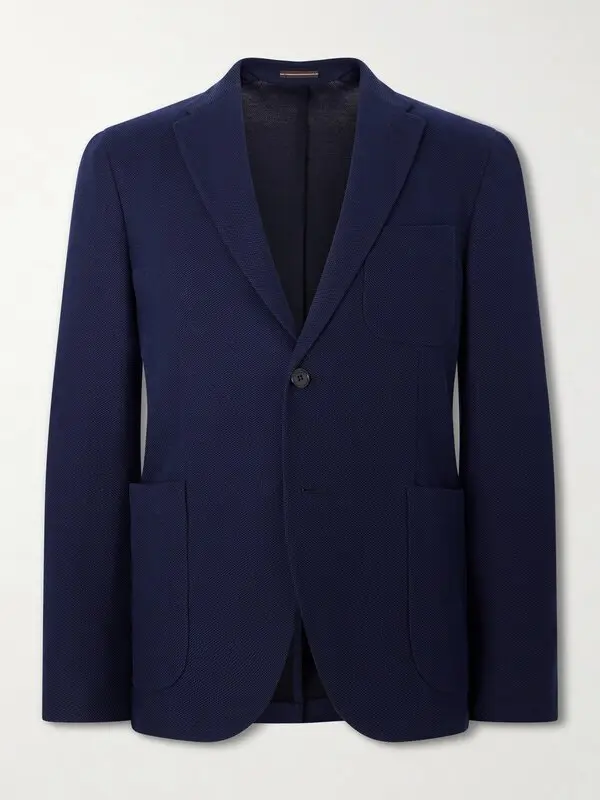 SLOWEAR Cotton-hopsack Blazer