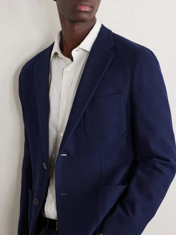 SLOWEAR Cotton-hopsack Blazer