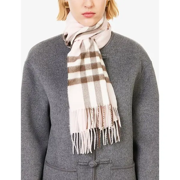 Burberry Check Cashmere Scarf