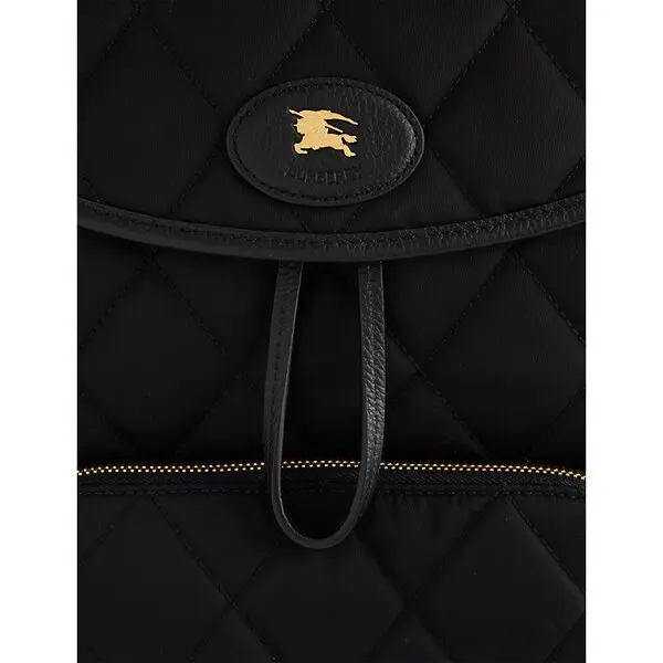 Burberry Horseshoe Drawstring Woven Backpack