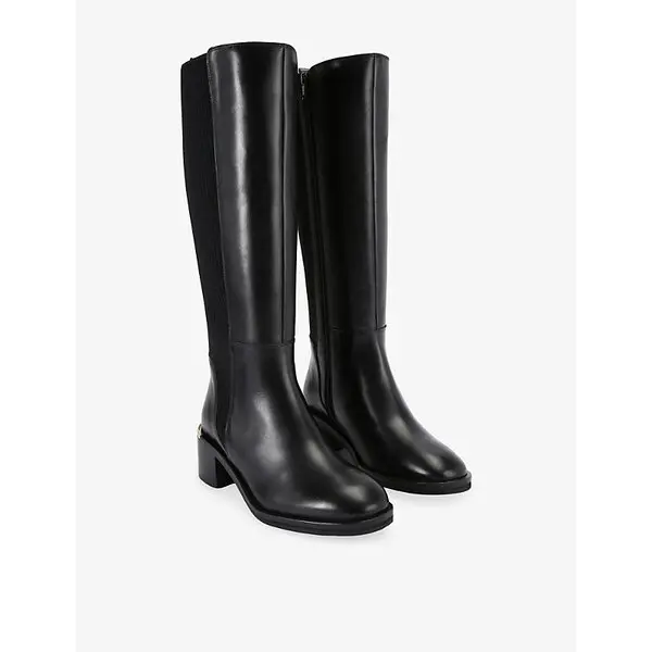 Carvela Liberty Leather Heeled Knee-high Boots
