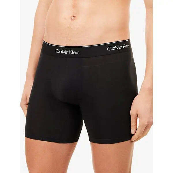 Calvin Klein Icon Pack Of Three Stretch-cotton Boxer Briefs