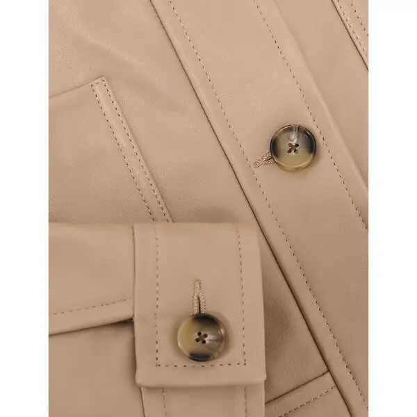 REISS Leather Trucker Jacket