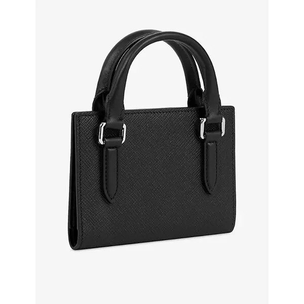 Smythson X Sacai Panama Leather Passport Cover