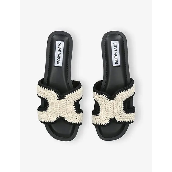Steve Madden Zarnia Crochet Sandals - Black/comb