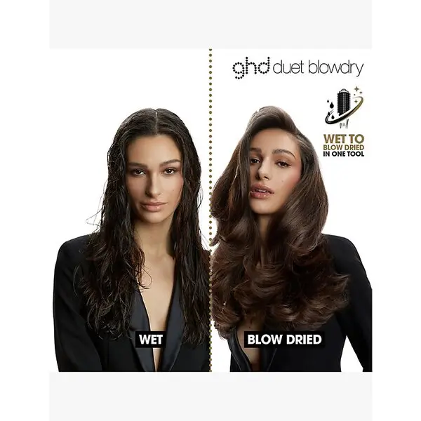 GHD Duet Blowdry Hair Dryer Brush - Black