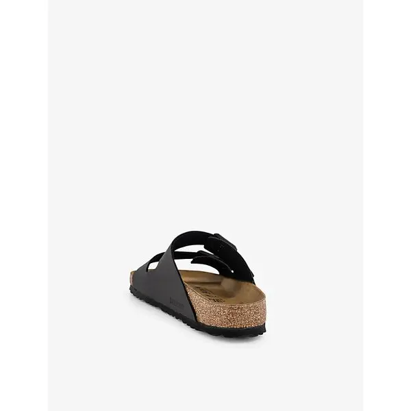 BIRKENSTOCK Arizona Double-strap Leather Sandals - Black