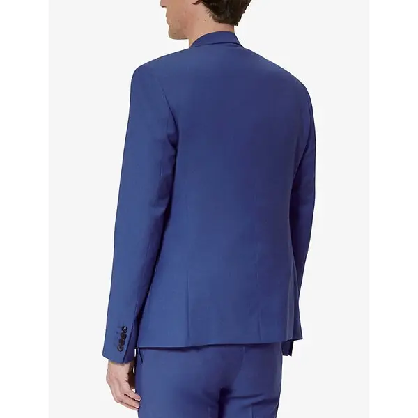 The Kooples Single-breasted Notch-lapel Wool Blazer - Blue