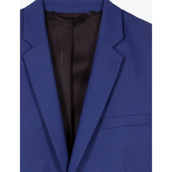 The Kooples Single-breasted Notch-lapel Wool Blazer - Blue