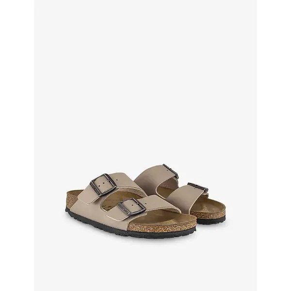 BIRKENSTOCK Arizona Two-strap Leather Sandals - Sandcastle Bf