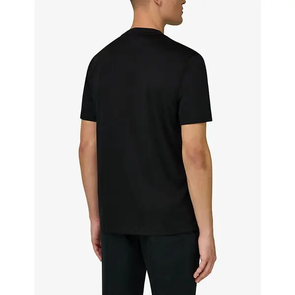 Boggi Milano Crewneck Regular-fit Cotton-blend T-shirt