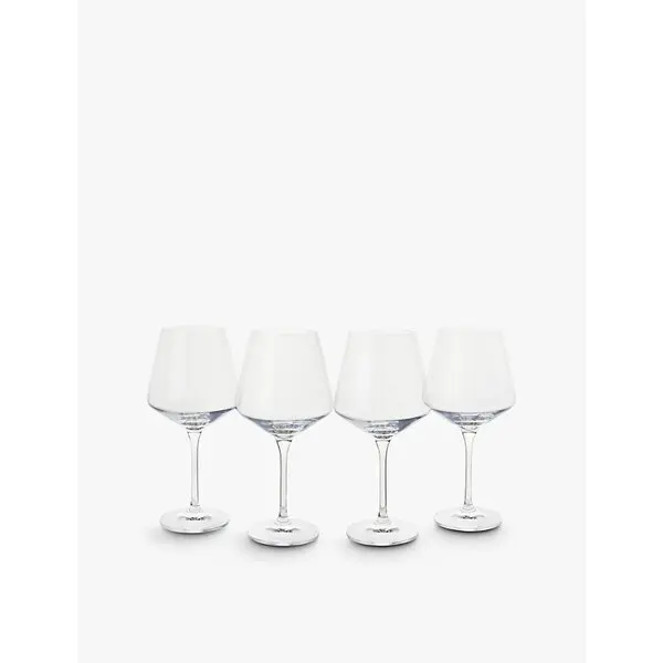 THE WHITE COMPANY Pimlico Crystal-glass Chardonnay Glasses Set Of Four - Clear