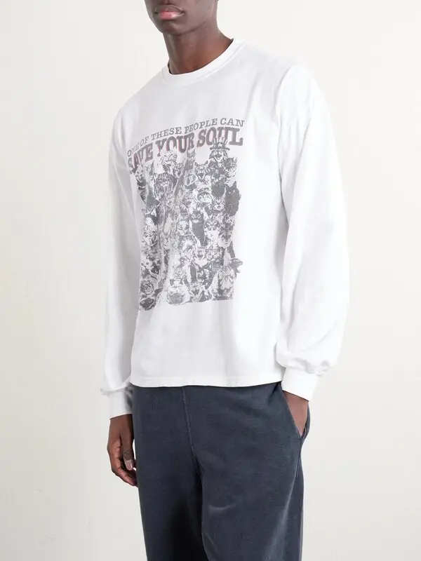 REMI RELIEF Printed Cotton-jersey T-shirt