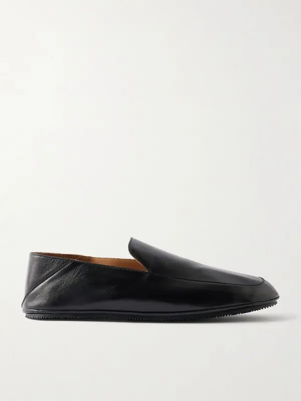 Mr P. Leather Espadrilles - Black