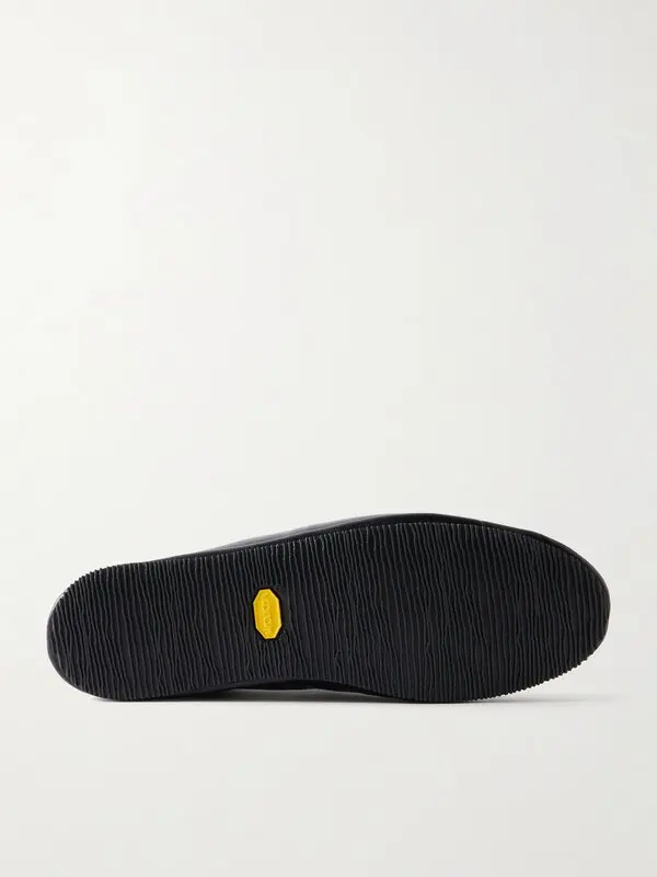 Mr P. Leather Espadrilles - Black