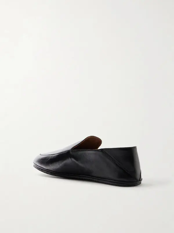 Mr P. Leather Espadrilles - Black