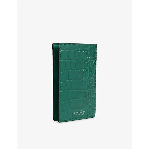 Smythson Mara Textured-leather Passport Holder