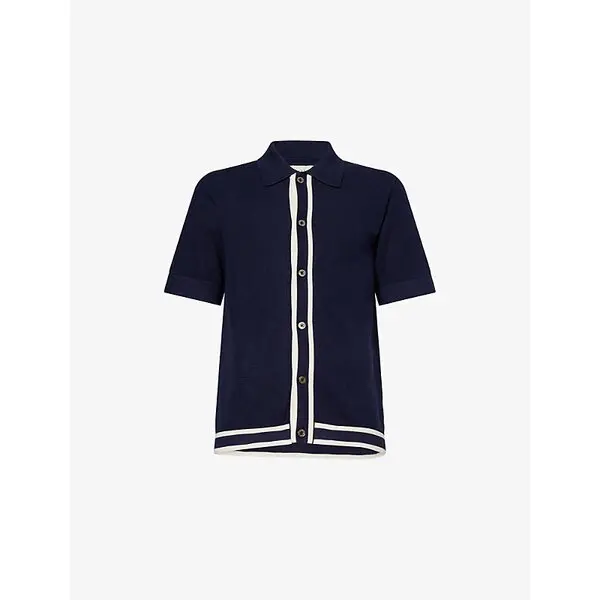CHE Jorge Button-through Knitted Polo Top