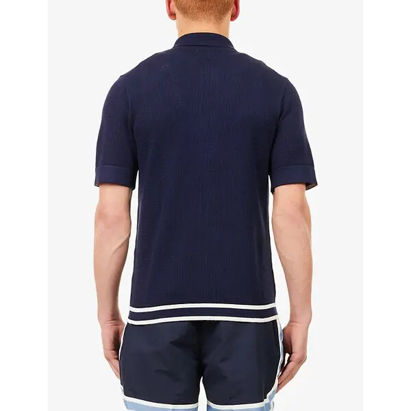 CHE Jorge Button-through Knitted Polo Top