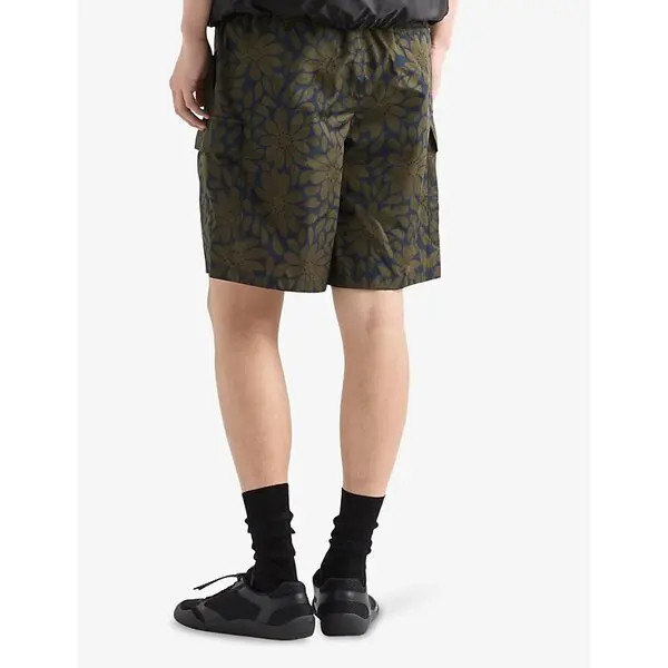 Prada Re-nylon Floral-print Swim Shorts