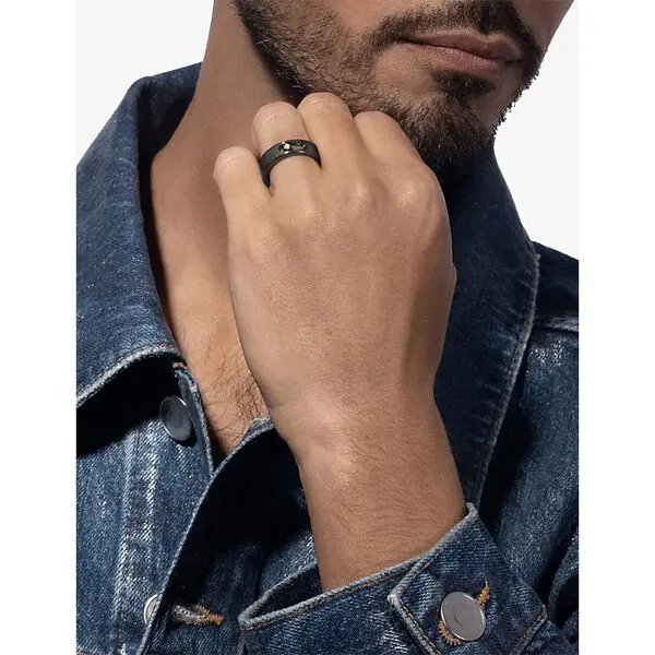 Messika Move Small Diamond And Titanium Ring