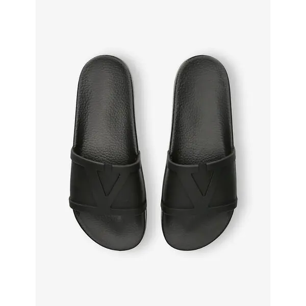 Valentino Garavani Brand-embossed Rubber Sliders