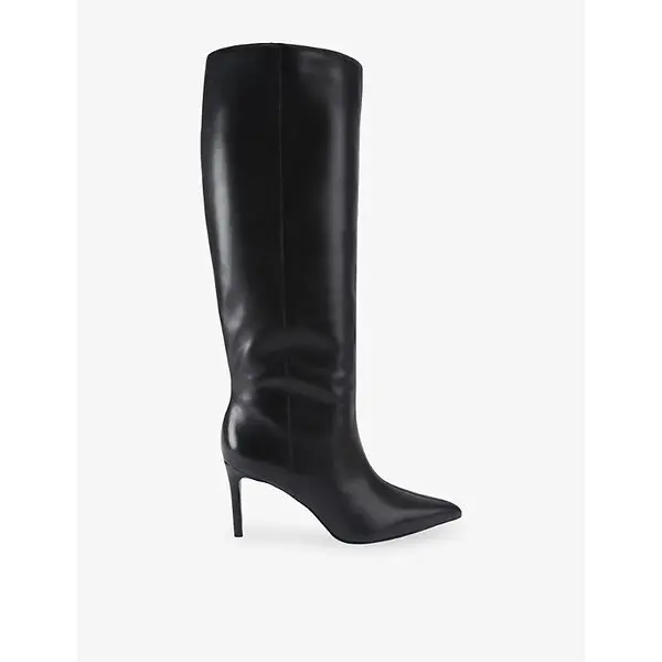Carvela Pisa Leather Heeled Knee-high Boots