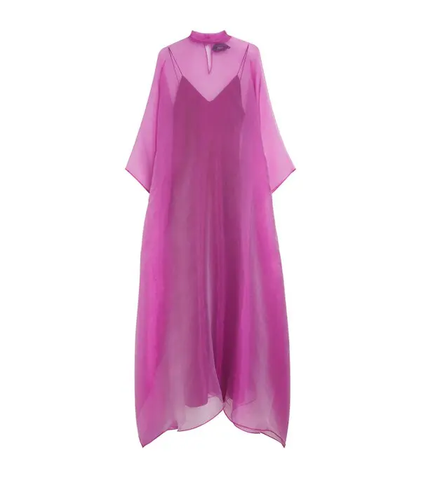 TALLER MARMO Organza Sphinx Maxi Kaftan
