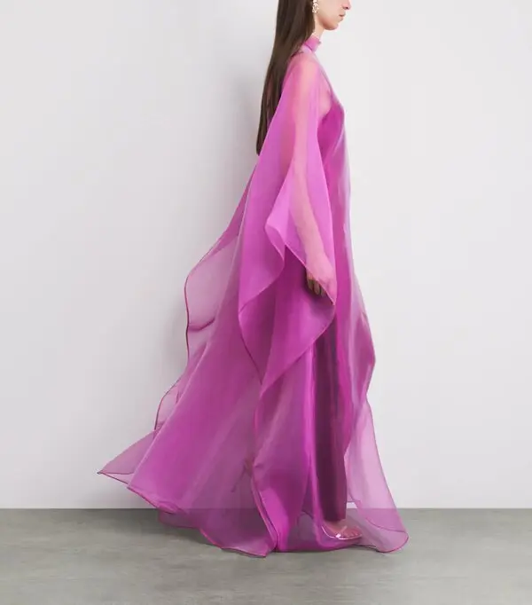 TALLER MARMO Organza Sphinx Maxi Kaftan
