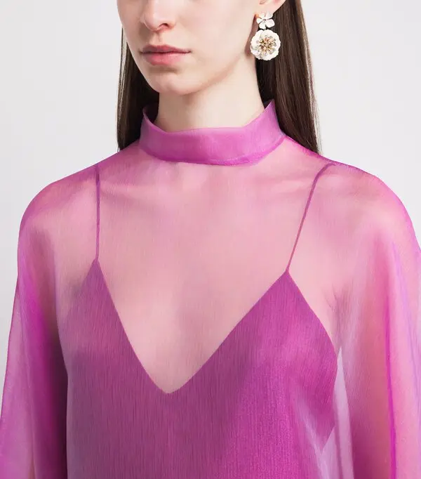 TALLER MARMO Organza Sphinx Maxi Kaftan