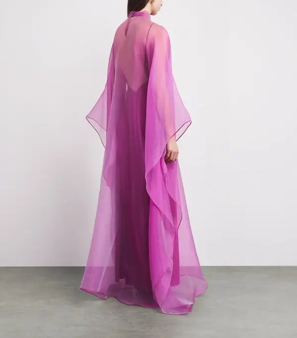 TALLER MARMO Organza Sphinx Maxi Kaftan