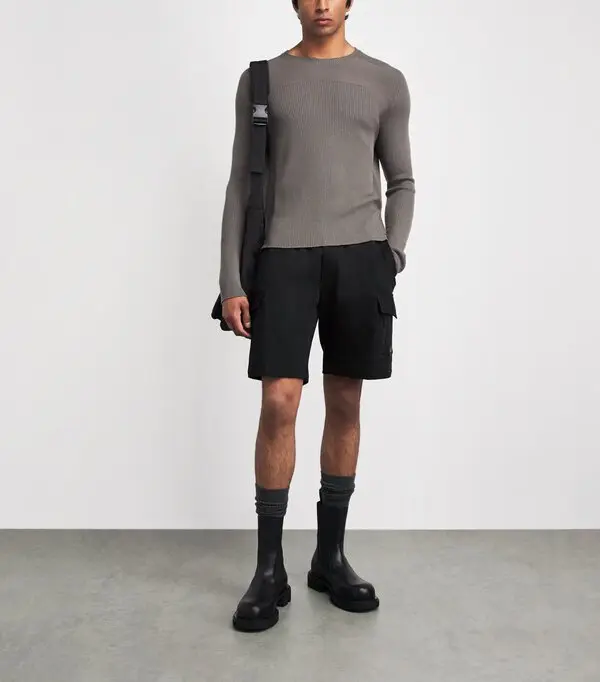 Moose Knuckles Dalon Cargo Sweatshorts - Black