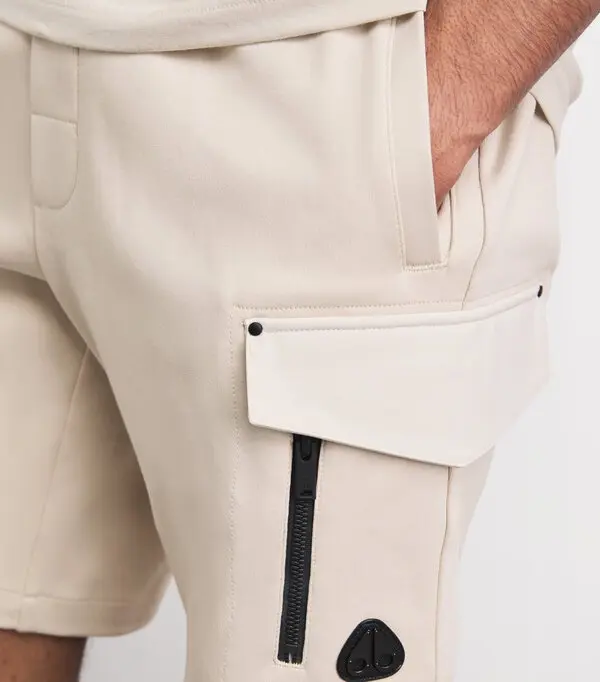 Moose Knuckles Dalon Cargo Sweatshorts - White