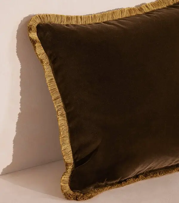 SOHO HOME Jacquard Aspen Square Cushion - Yellow