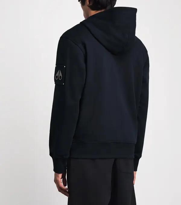 Moose Knuckles Hartsfield Zip-up Hoodie - Navy