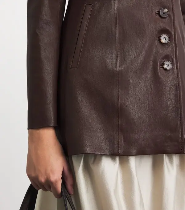 Nour Hammour Monica Leather Jacket