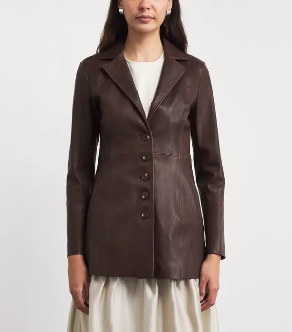 Nour Hammour Monica Leather Jacket
