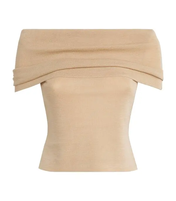 Almada Label Wool-silk Poppy Top