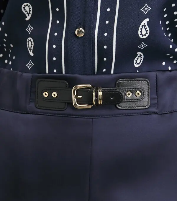 Maje Satin Flared Shorts