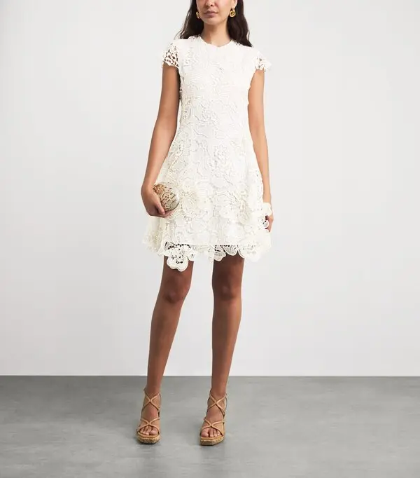 Simkhai Novella Lace Mini Dress - Ivory