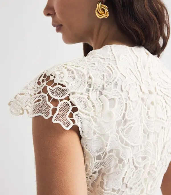 Simkhai Novella Lace Mini Dress - Ivory