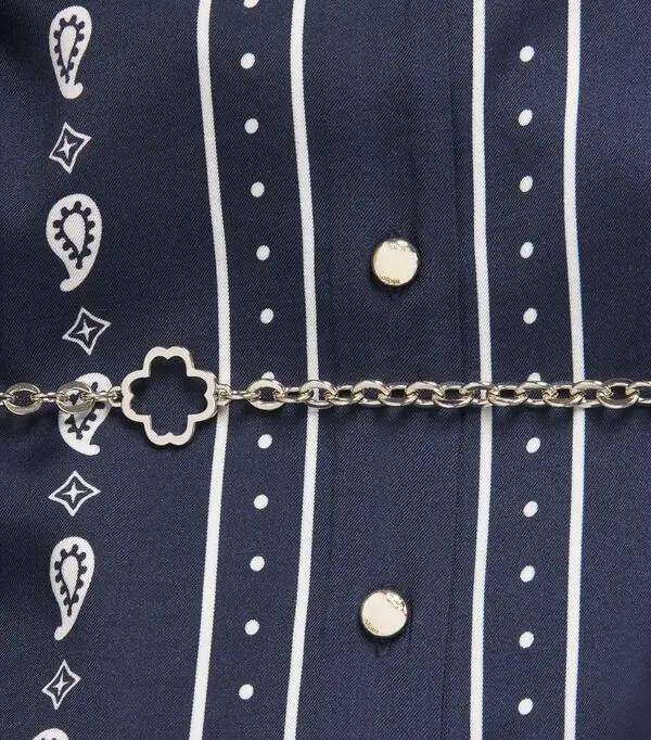 Maje Printed Belted Shirt