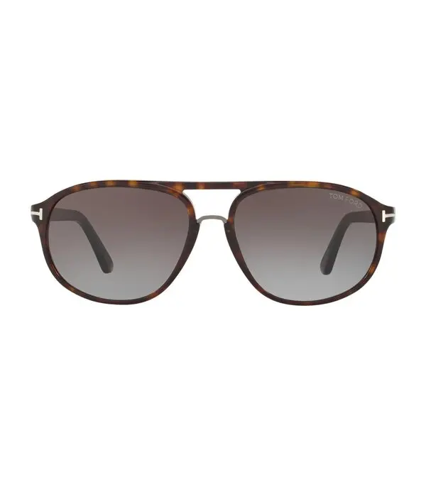 TOM FORD Tortoiseshell Jacob Aviator Sunglasses - Brown