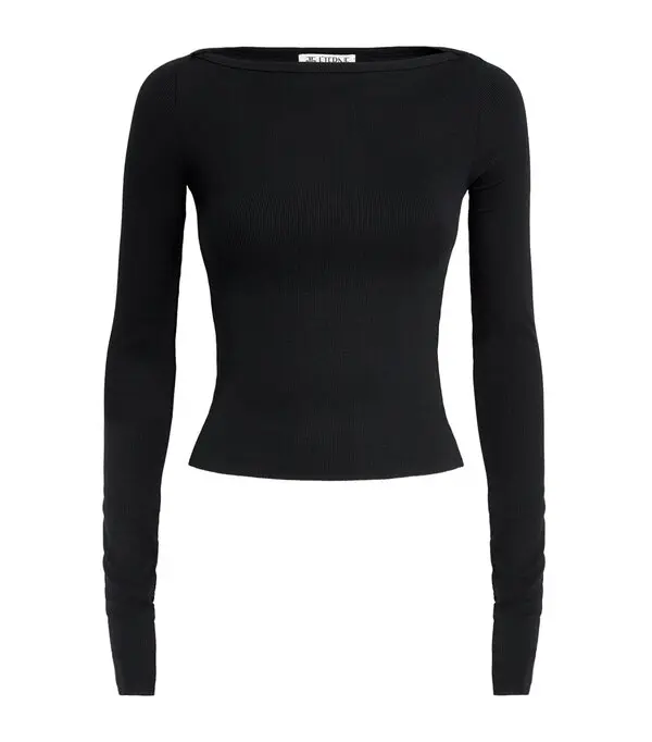 Eterne Boat-neck Long-sleeve T-shirt
