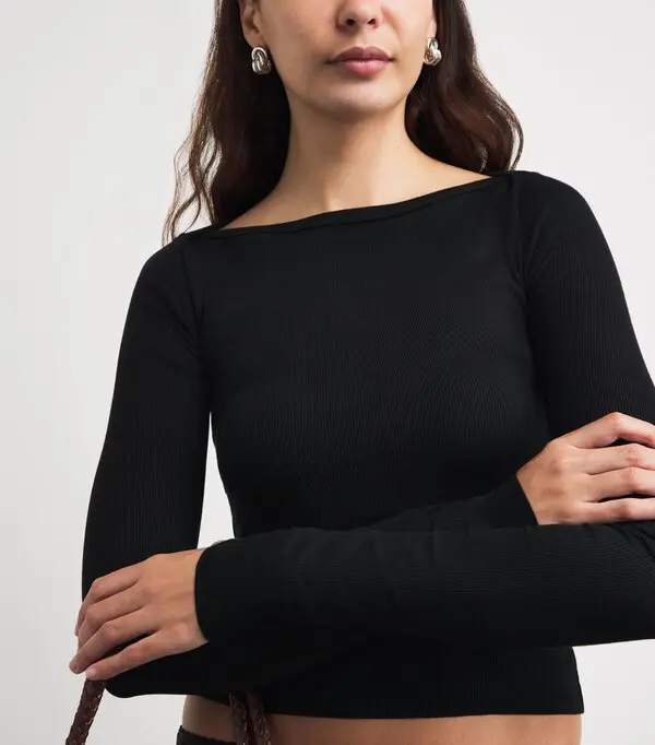 Eterne Boat-neck Long-sleeve T-shirt