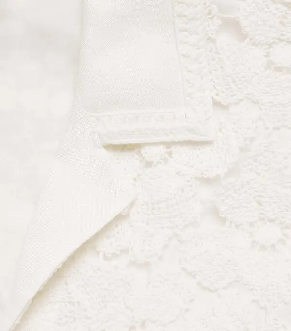 Simkhai Lace Camp Shirt