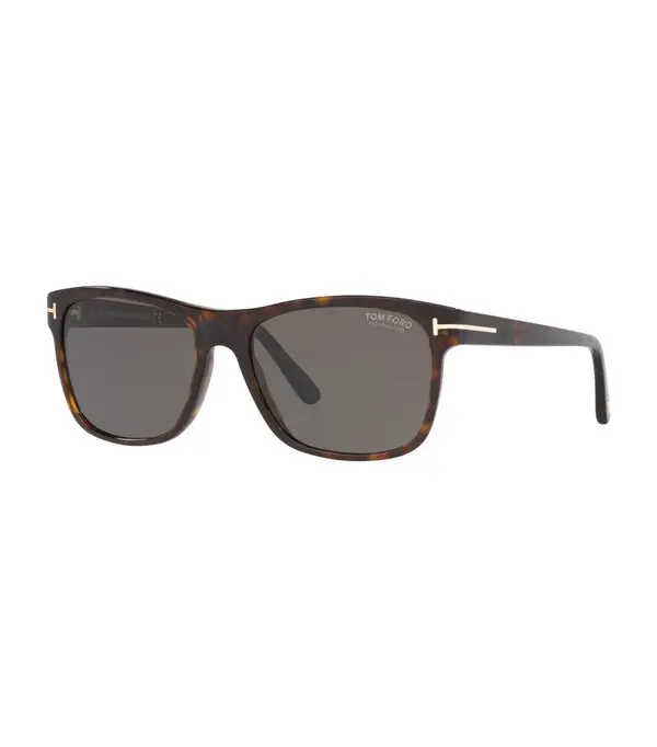 TOM FORD Tortoiseshell Rectangle Sunglasses - Brown